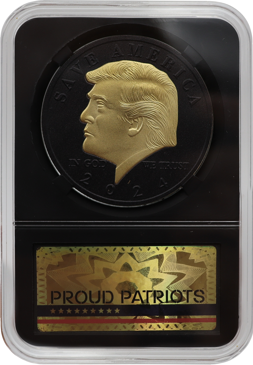 President Trump’s Black & Gold Save America Collectible Coin – The Donald Trump Store