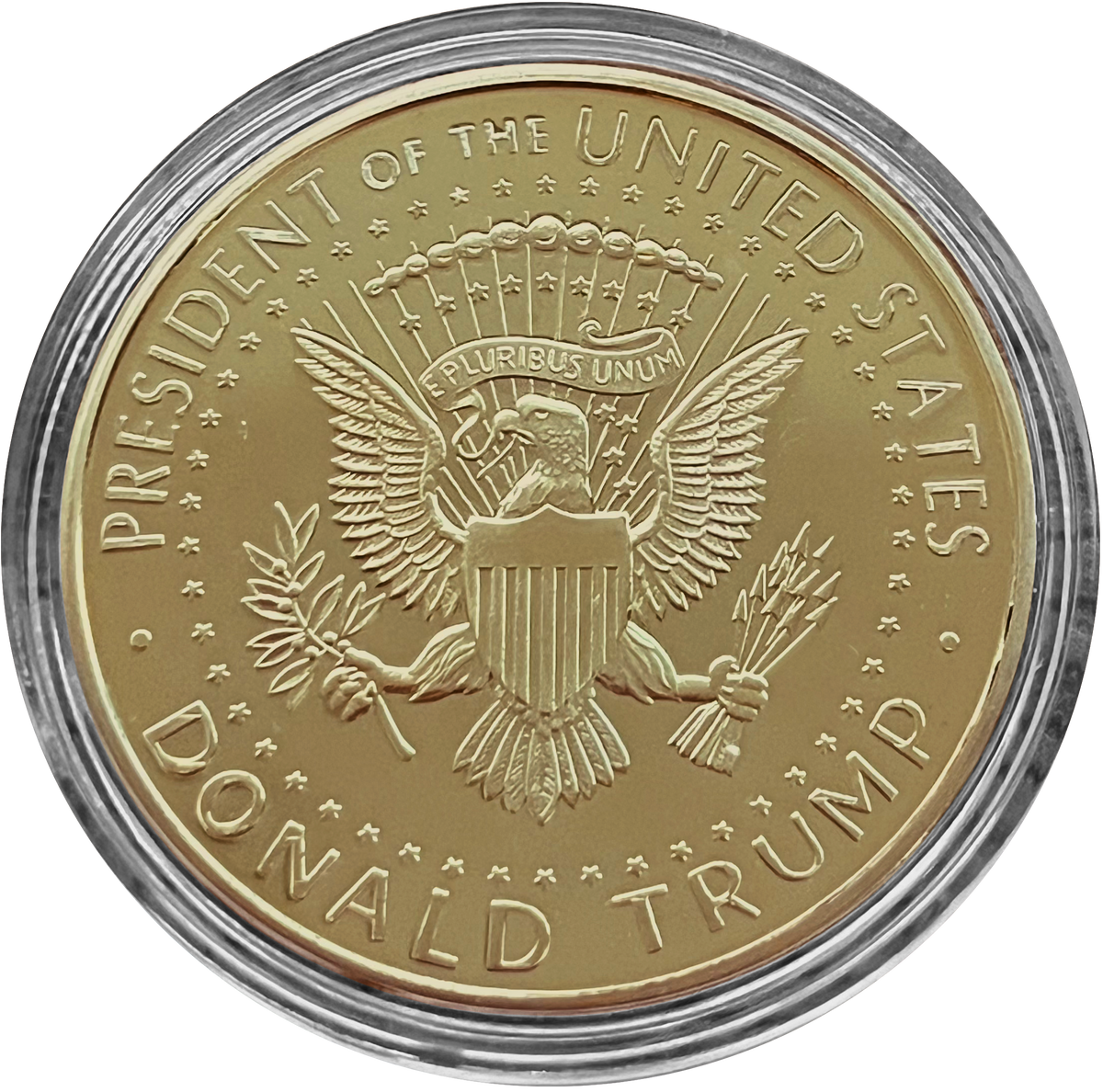 President Trump’s Fighting for America Keepsake Gold Coin – The Donald ...