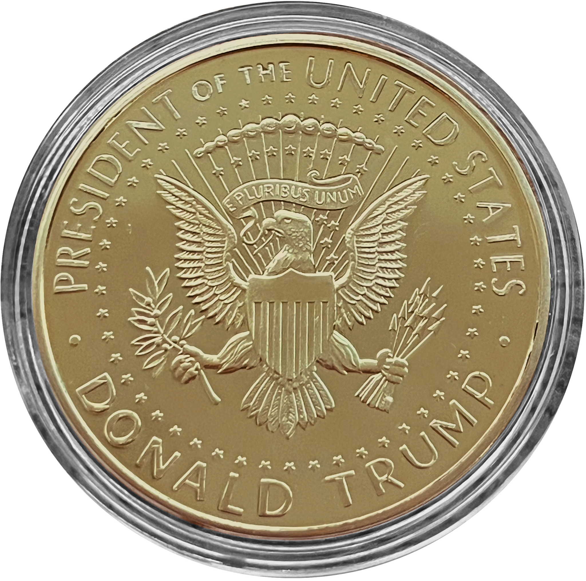 President Trump’s Fighting for America Keepsake Gold Coin – The Donald ...